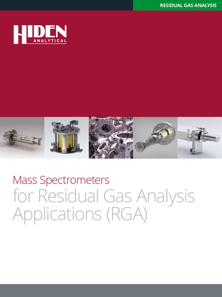 TDS 188-2 - RGA - Catalogue | PDF | Mass Spectrometry | Vacuum
