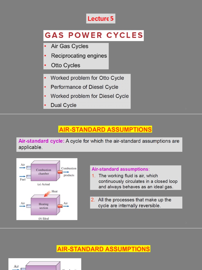 Lec 5 Gas Cycles | PDF