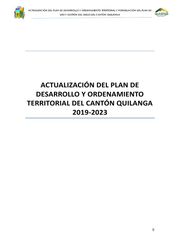 Pdot Quilanga 2019 2023 | PDF