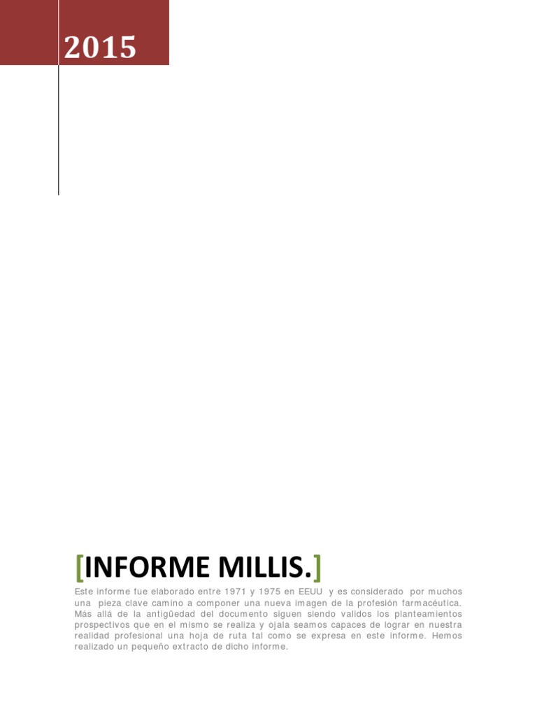 Informe Millis 1975 | PDF Informe Millis 1975 | PDF