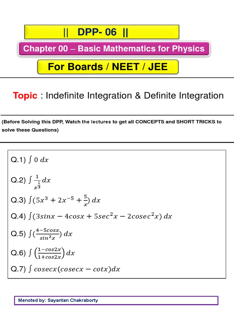 Dpp-6 (Integration) | PDF