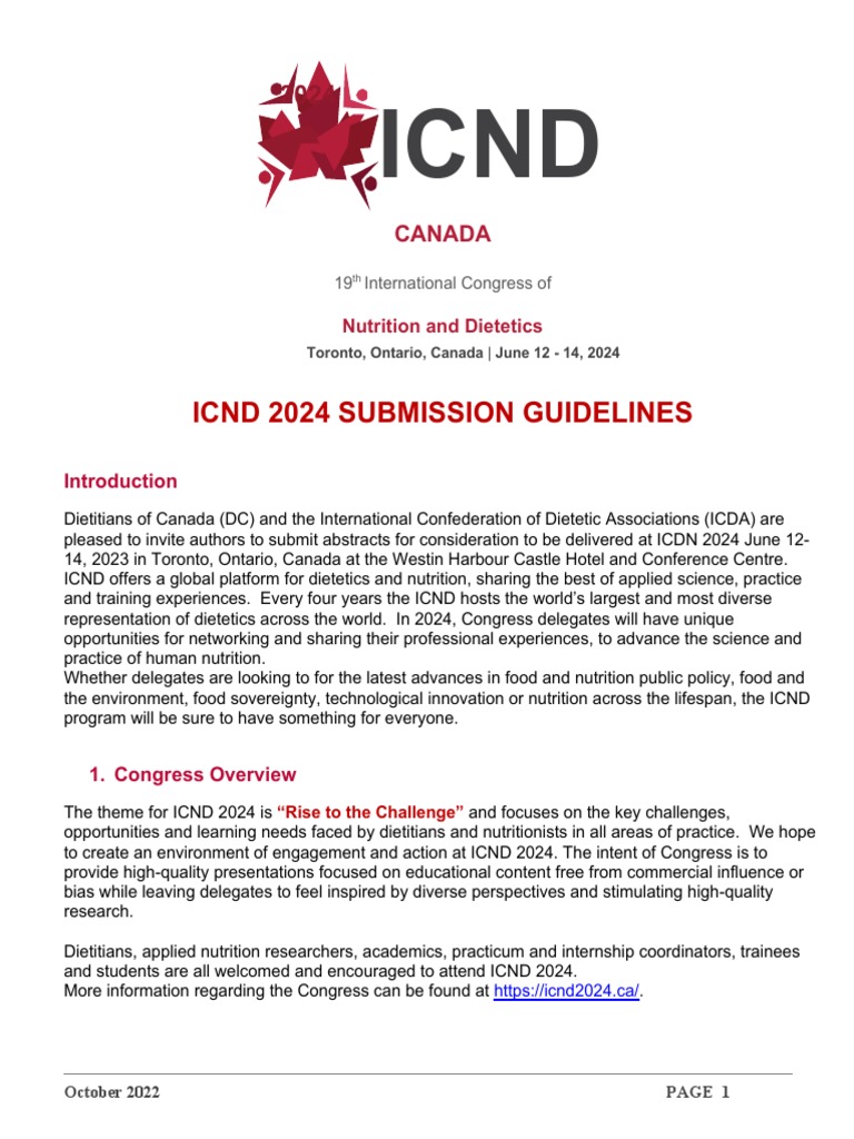 ICND 2024 Submission Guidelines | PDF | Social Science