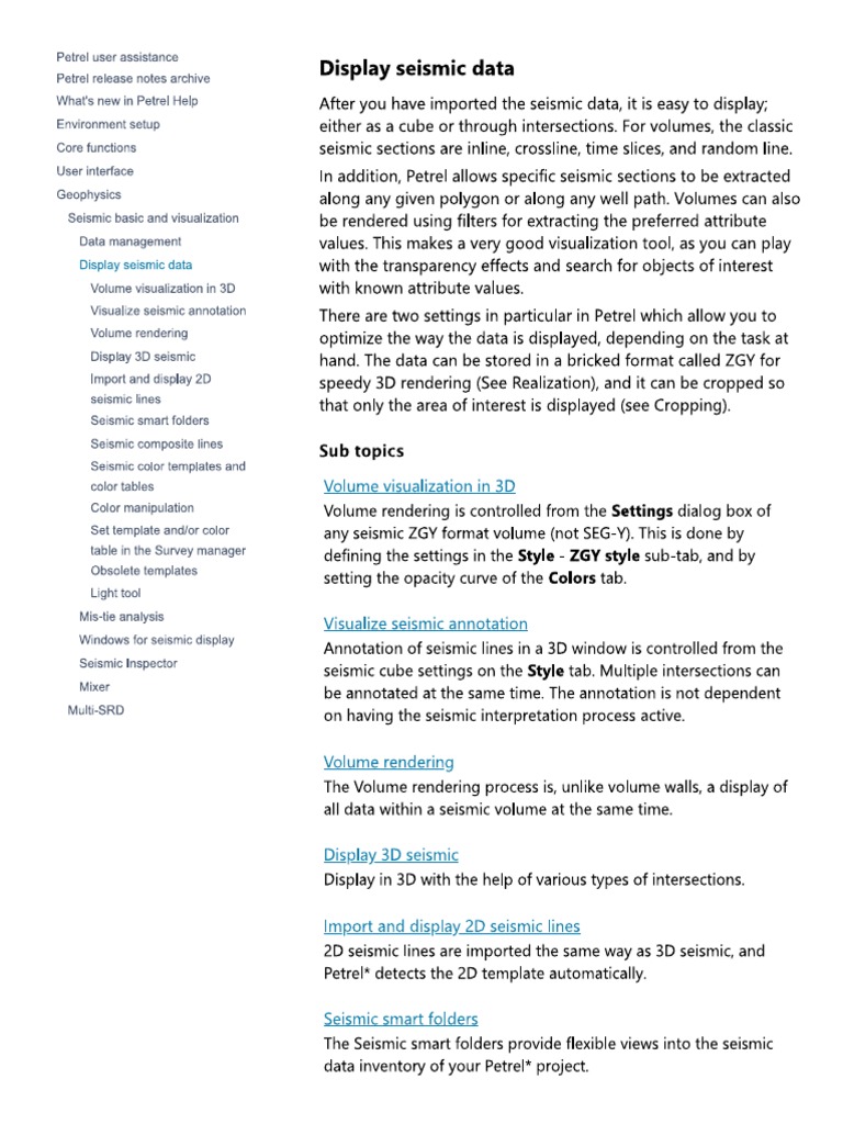 Petrel Manual Curso | PDF