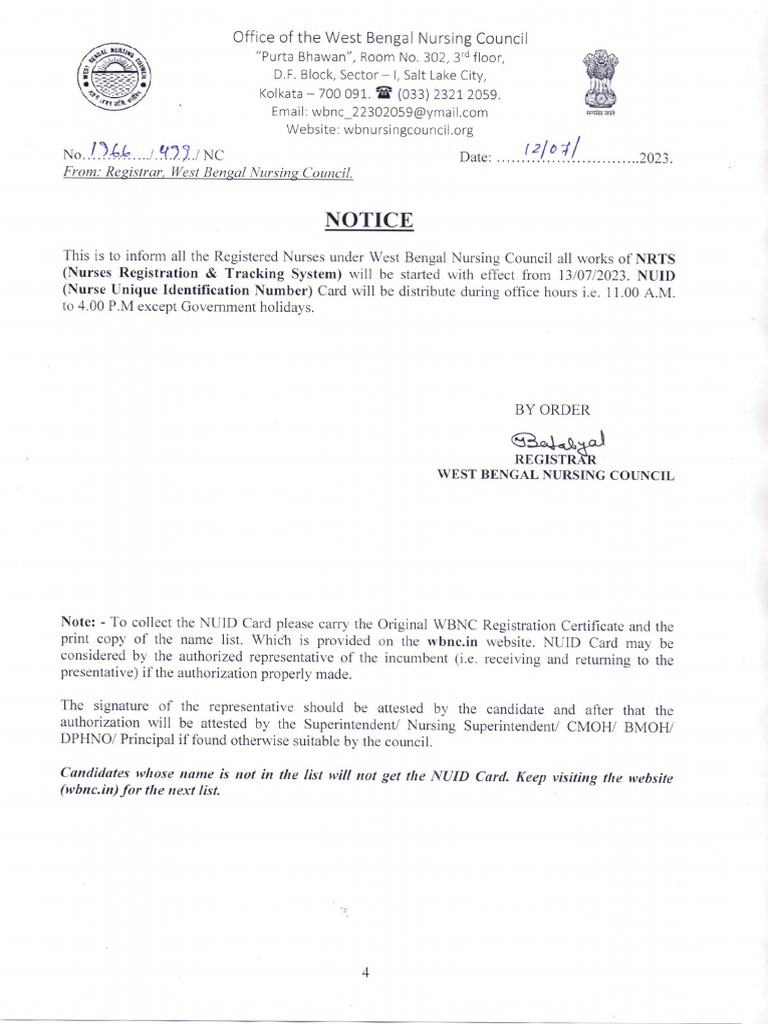 WBNC NUID Card | PDF