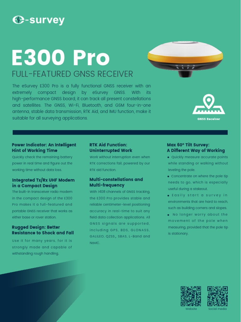 E300 Pro Datasheet-V3.1-ENG | PDF | Surveying | Electrical Engineering