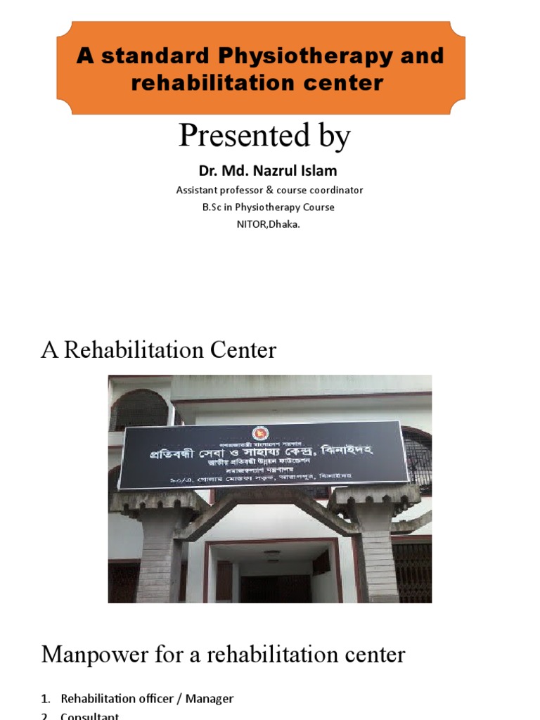 Rehabilitation Center Setup | PDF | Physical Therapy | Medicine