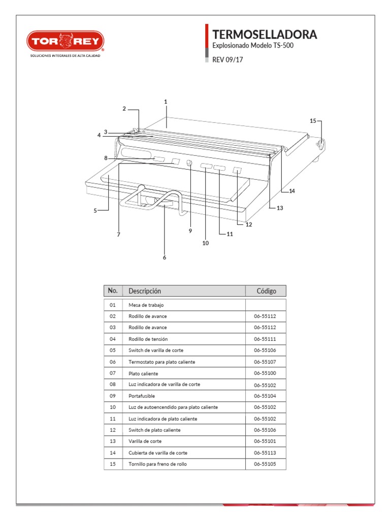 230-Explosionado TS-500 | PDF