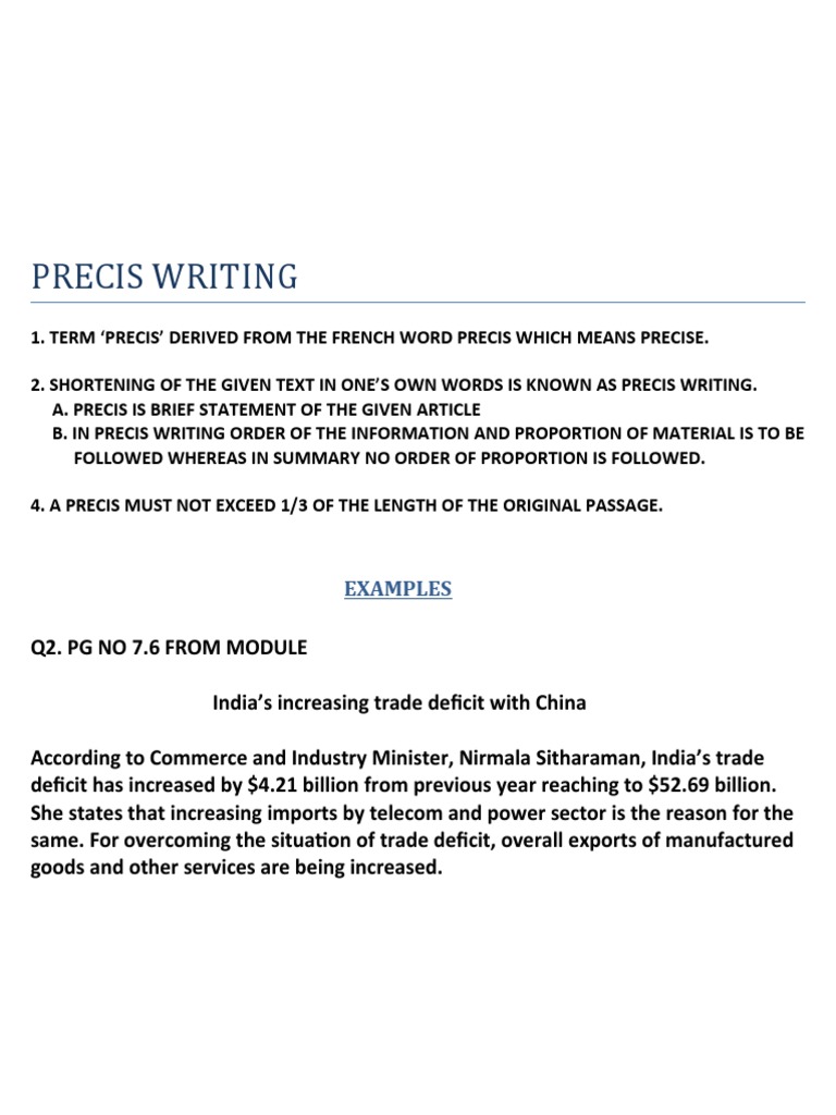 Precise Writing | PDF