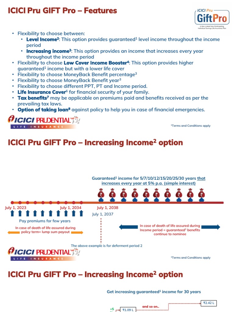 Icici Pru Gift Pro | PDF
