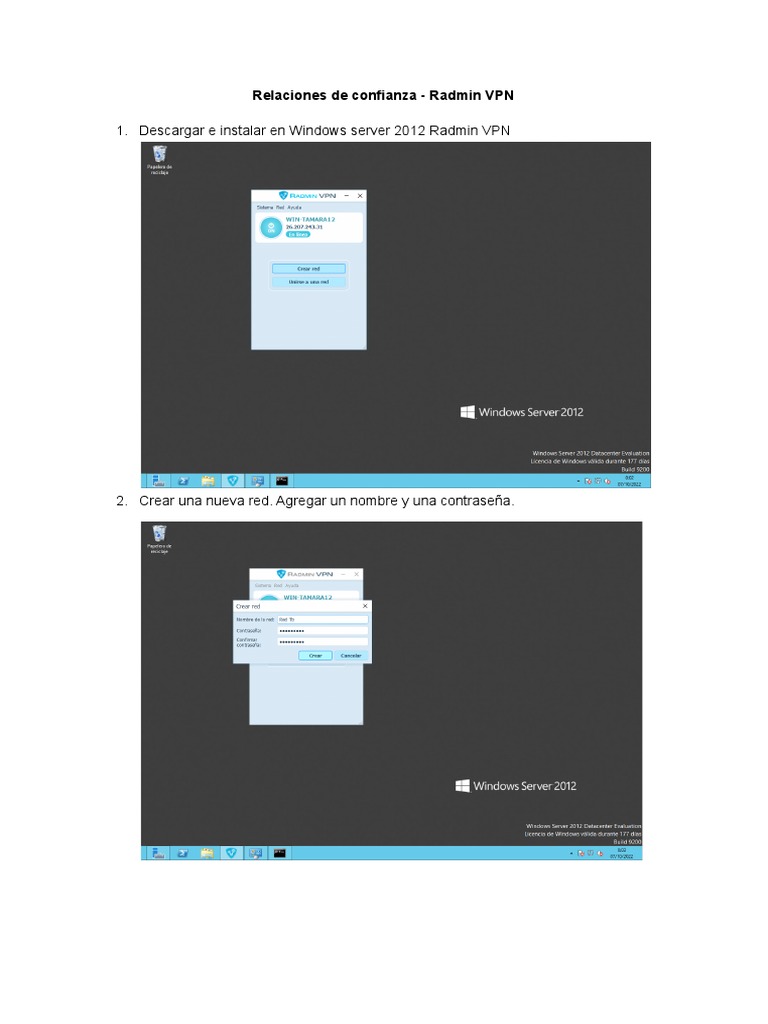 Relaciones de Confianza - Radmin VPN | PDF | Informática