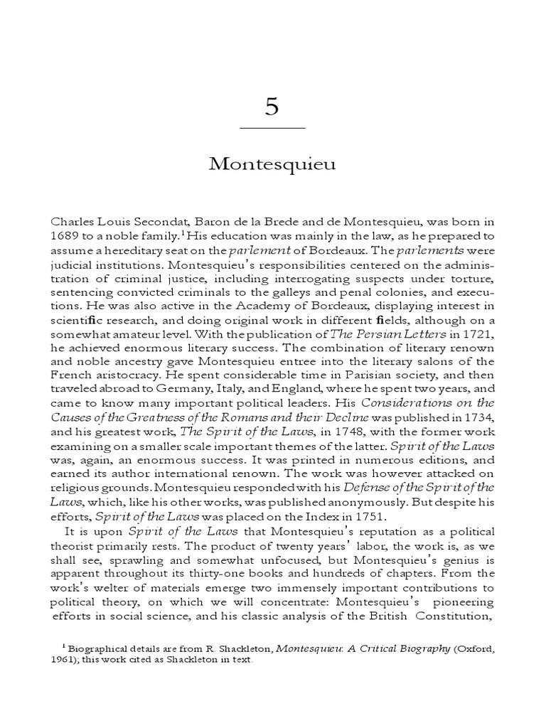 Montesquieu | PDF