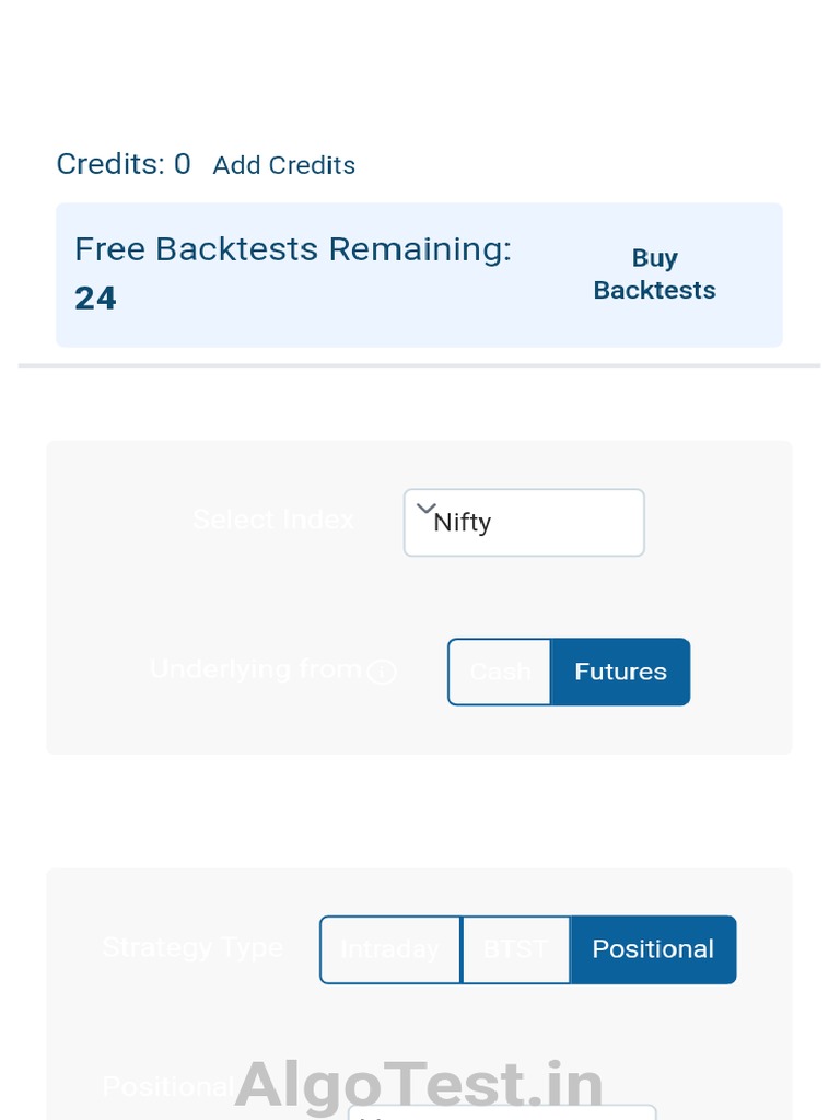 Algotest Strategy Gwn1jp5 | PDF