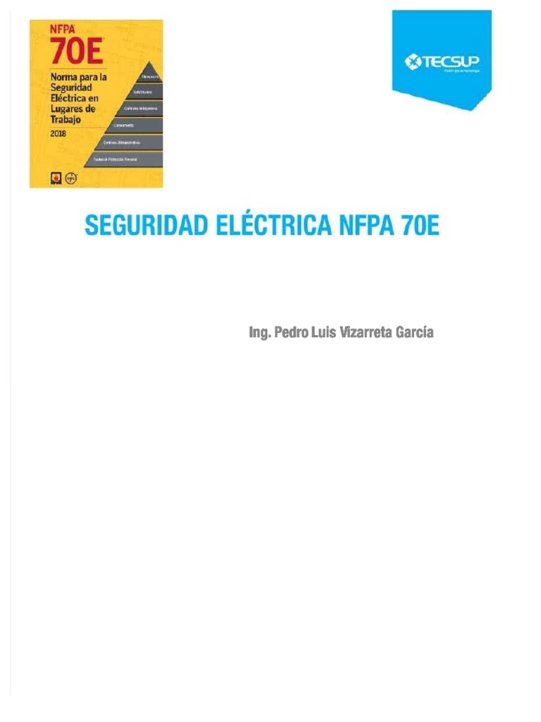 Seguridad Electrica Nfpa 70e 2018 | PDF