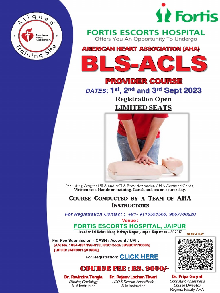 Final Sept 2023 AHA - ACLS & BLS Poster | PDF