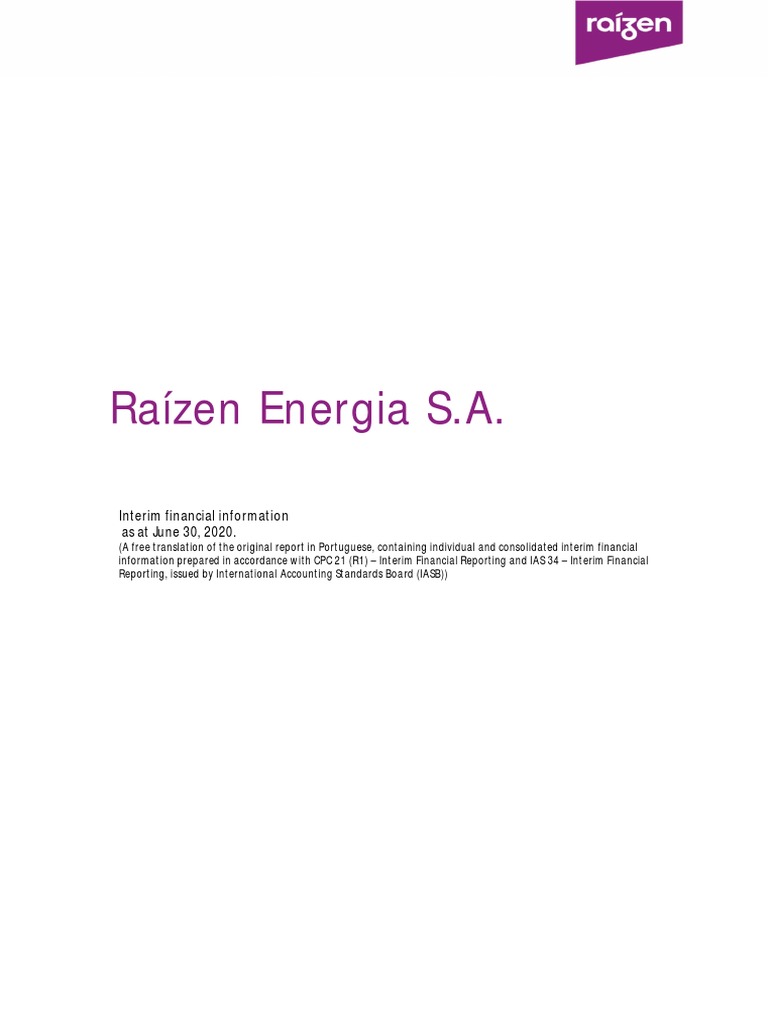 Raizen Energia 1q21 Itr | PDF