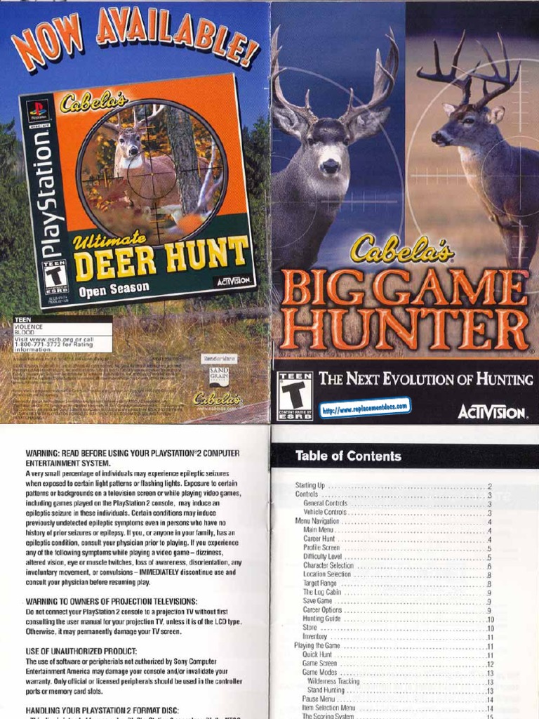 Cabelas_Big_Game_Hunter_-_Manual_-_PS2 | PDF