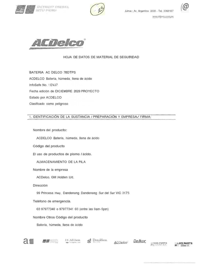 27 Batería AC Delco | PDF
