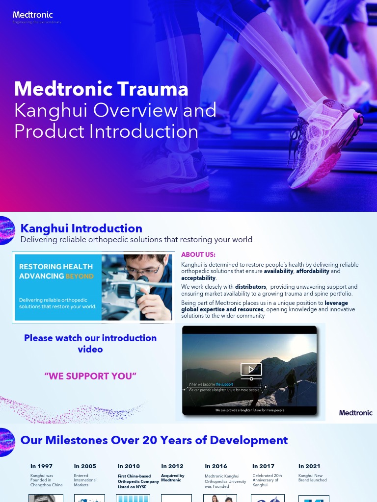 Medtronic Kanghui Introduction and Trauma Portfolio | PDF | Knee ...
