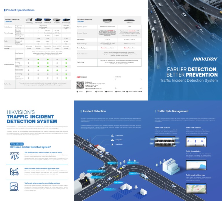 Leaflet Hikvision Traffic Incident Detection System | PDF
