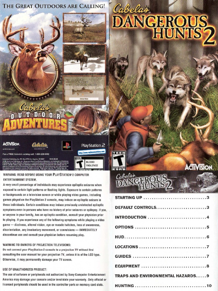 Cabelas Dangerous Hunts 2 - Manual - PS2 | PDF