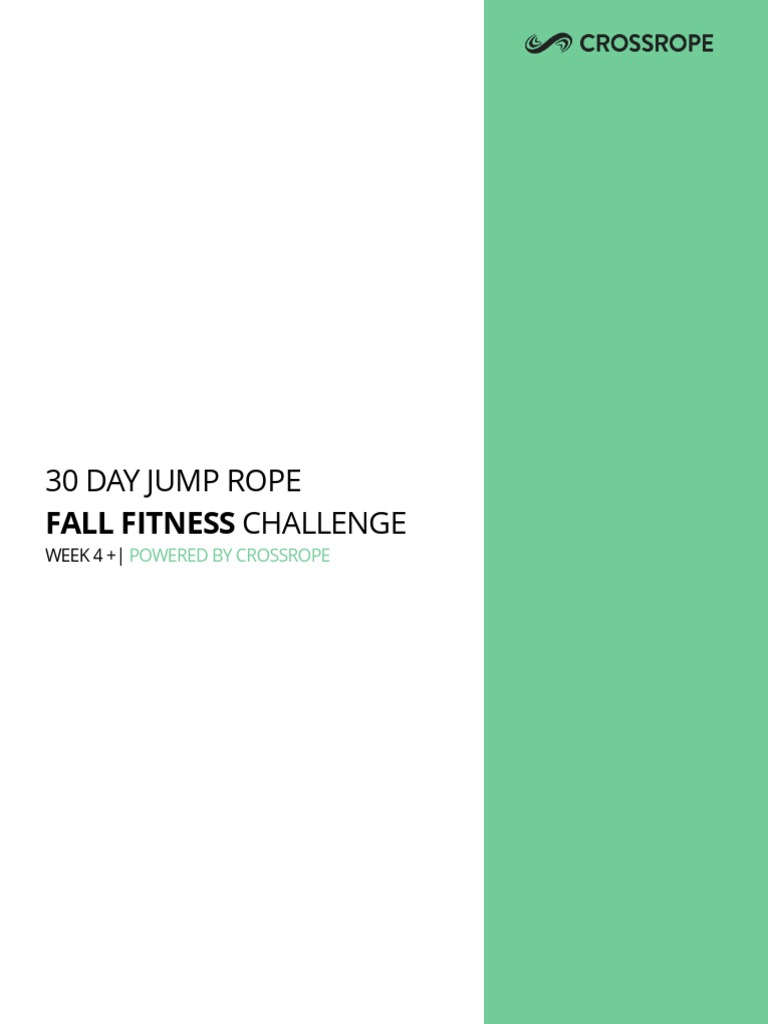 30-Day Jump Rope Fitness Challenge | PDF | Physical Fitness ...
