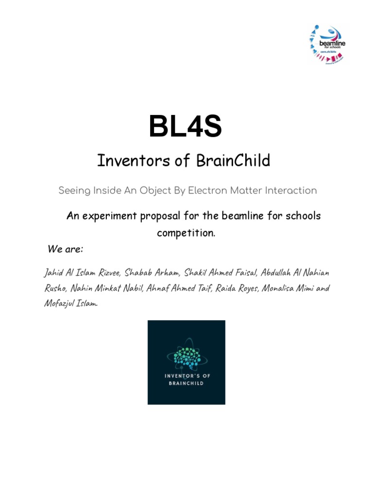 Inventors of Brainchild - BL4S2022 | PDF
