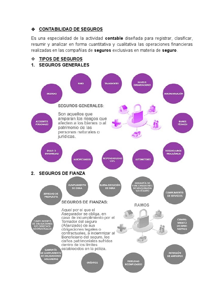 Contabilidad de Seguros | PDF