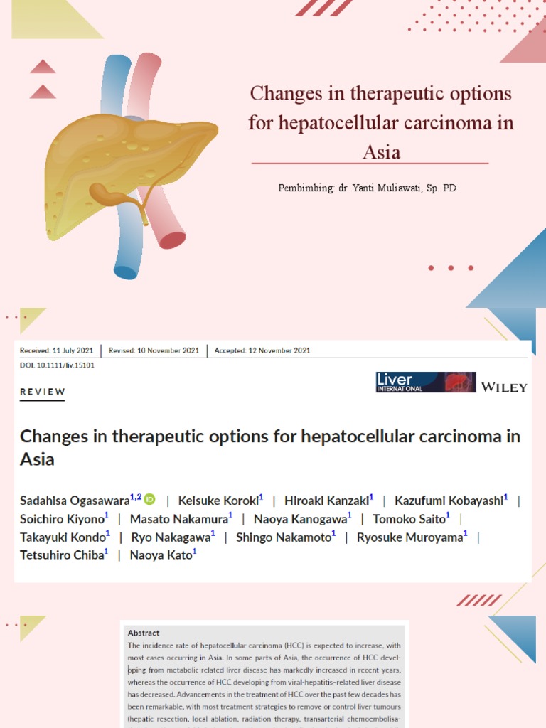 Changes in Therapeutic Options For Hepatocellular Carcinoma in Asia | PDF | Pengembangan Diri ...