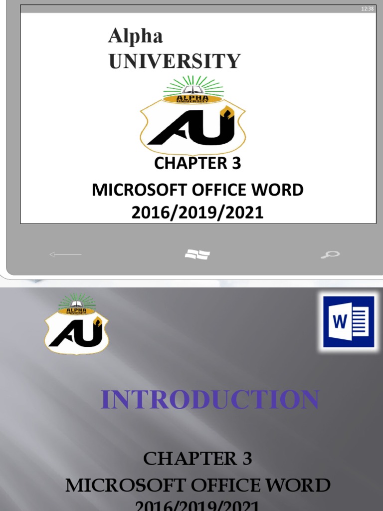 Chapter 3 Computer Application-3 | PDF | Microsoft Word | System Software