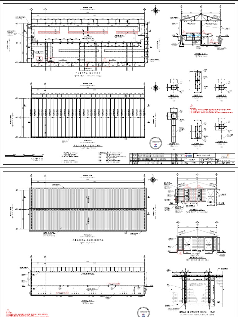 CEME1-ID-SE-CI-DWG-034 - 2 Plano de Estructura Sala de Control ... CEME1-ID-SE-CI-DWG-034 - 2 Plano de Estructura Sala de Control ...