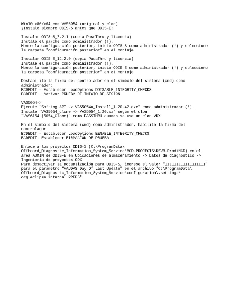 ODIS-S/E Installation Guide | PDF | Computers