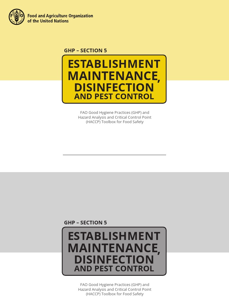 Good Hygiene Practices GHP & HACCP Toolbox for Food Safety | PDF ...
