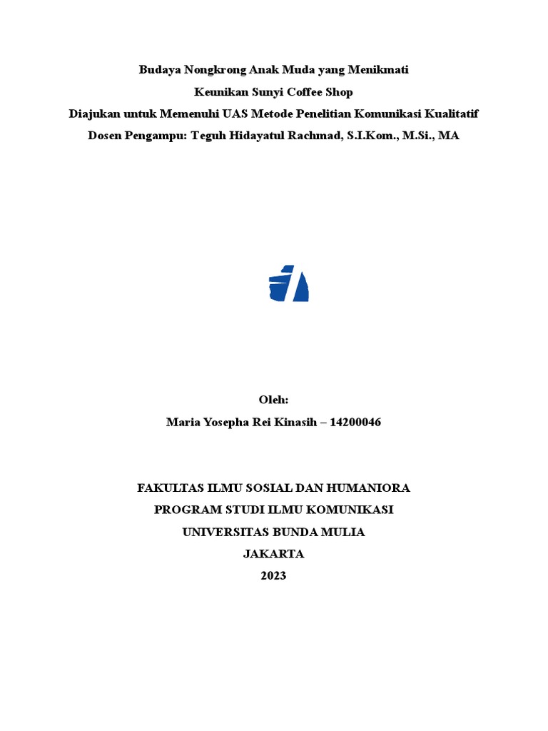 Budaya Nongkrong Anak Muda Yang Menikmati | PDF