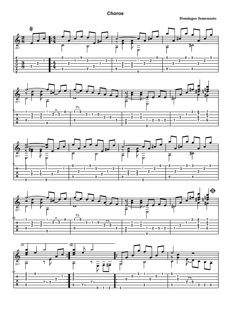 Choros by Domingos Semenzato | PDF