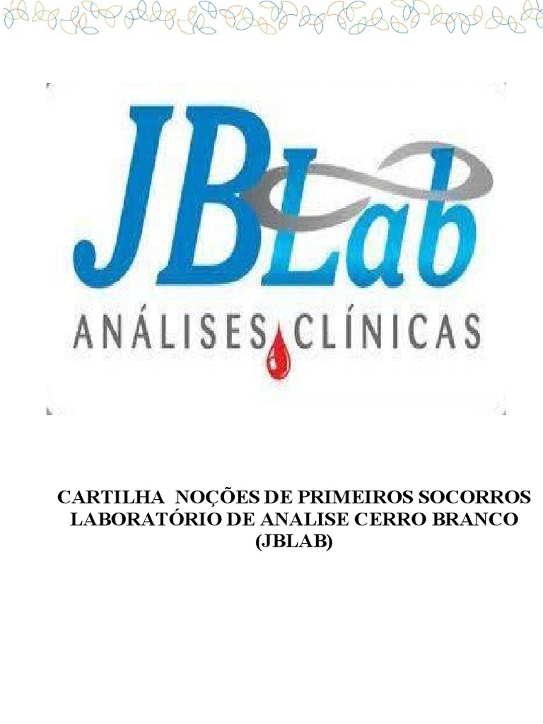 Cartilha Primeiros Socorros - JBLAB | PDF