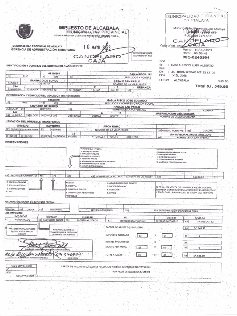 Autovalu Cancelado - 2023 | PDF