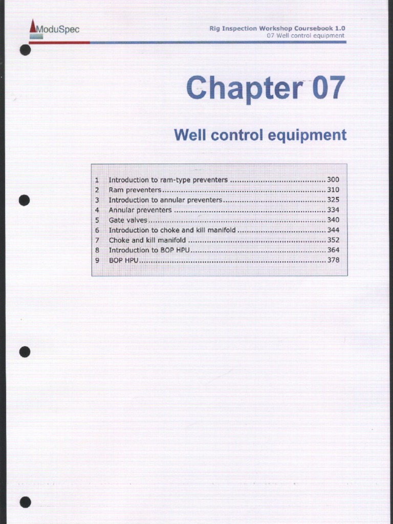 07-Well Control Equipment | PDF