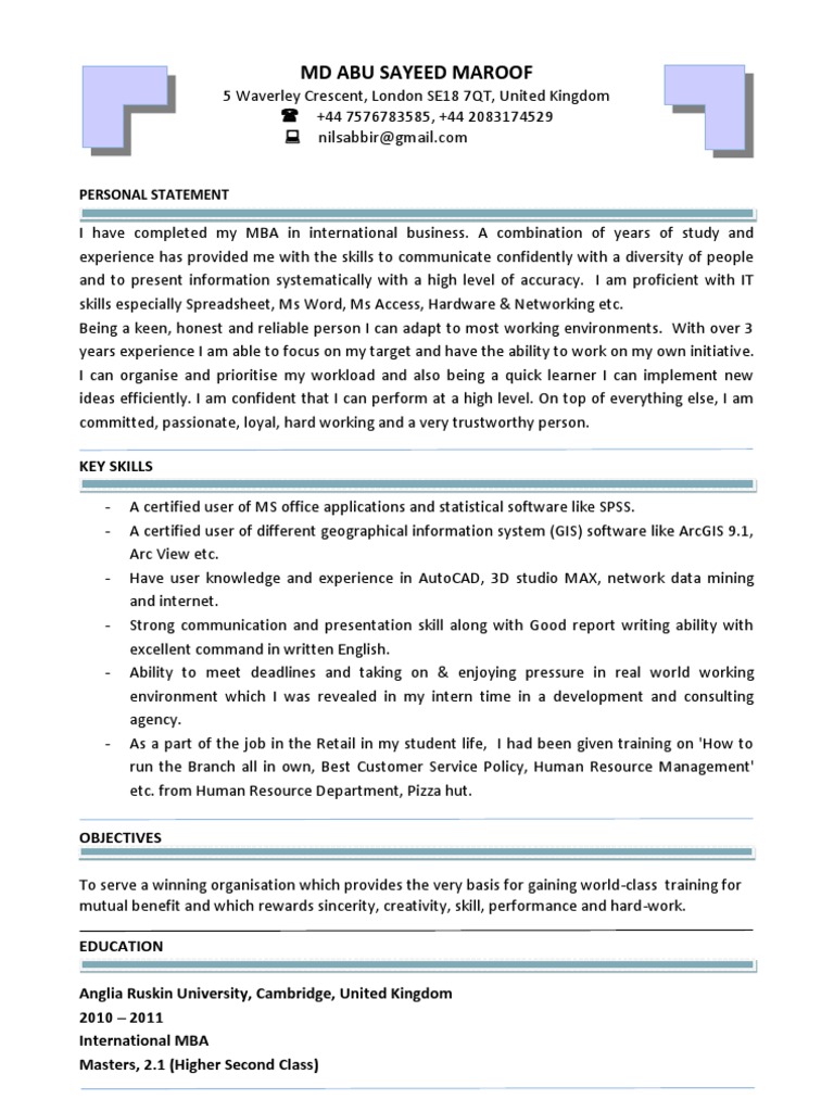 Final CV - Maroof | PDF | Geographic Information System | Human ...