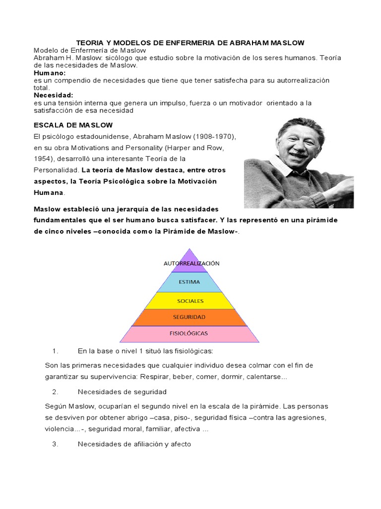 Abraham Maslow | PDF | Crecimiento personal y profesional