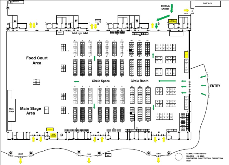 COMIC FRONTIER 16 CIRCLE FLOORMAP | PDF
