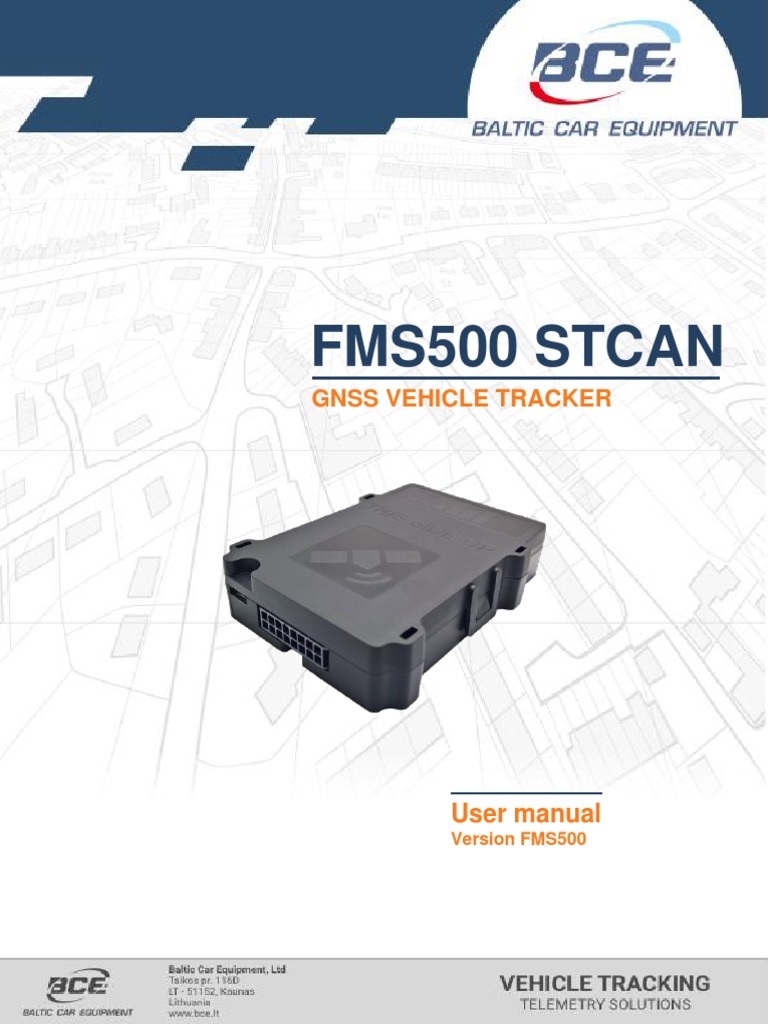 Xirgo FMS500 stCAN manual | PDF