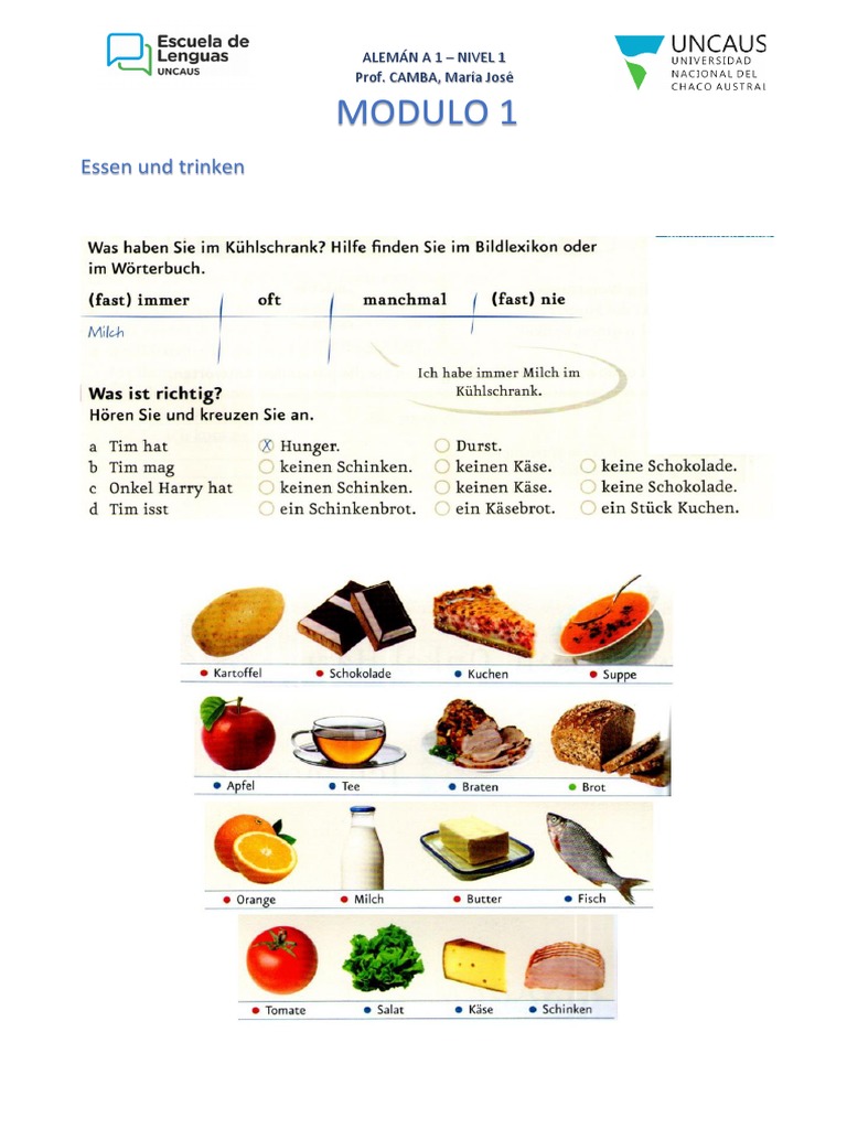Essen Und Trinken | PDF