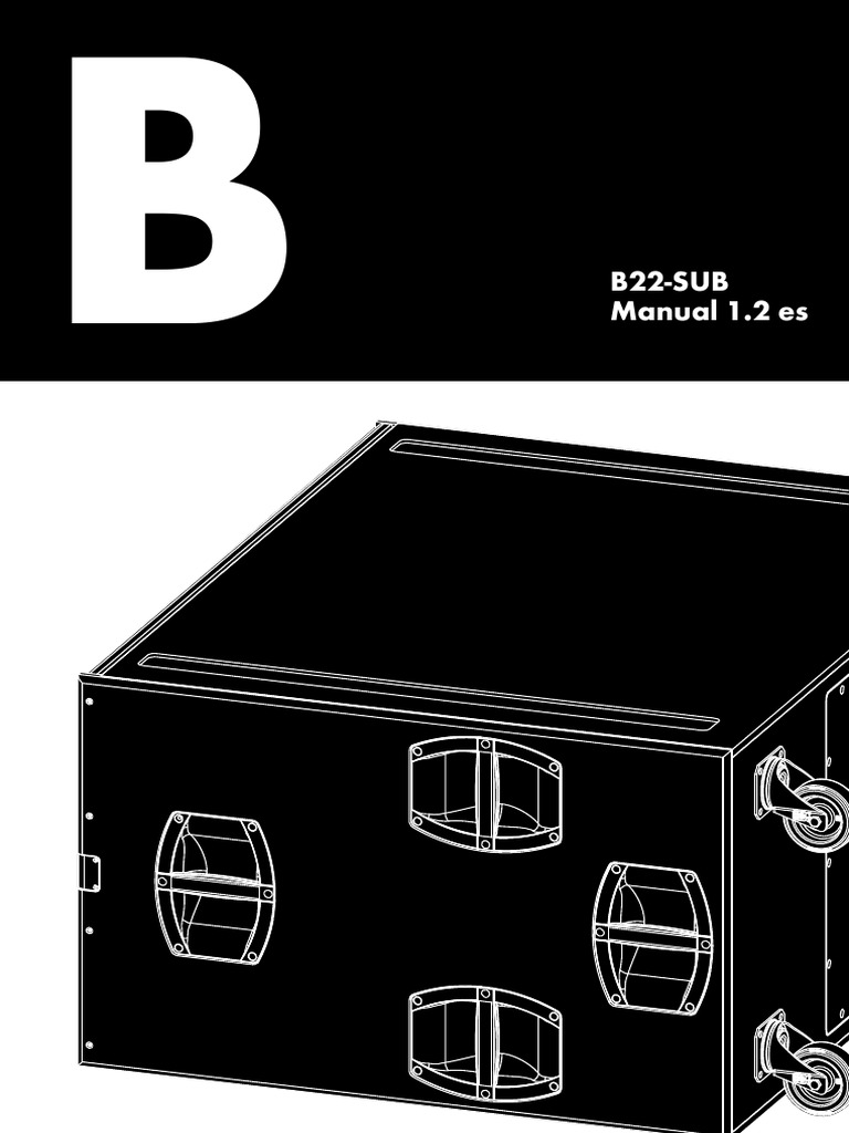 Dbaudio Manual b22 Sub 1.2 Es | PDF