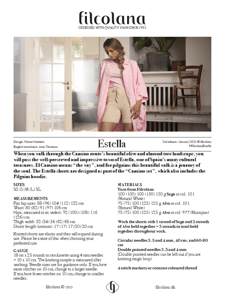 HR Estella ENG3 | PDF | Knitting | Basic Knitted Fabrics