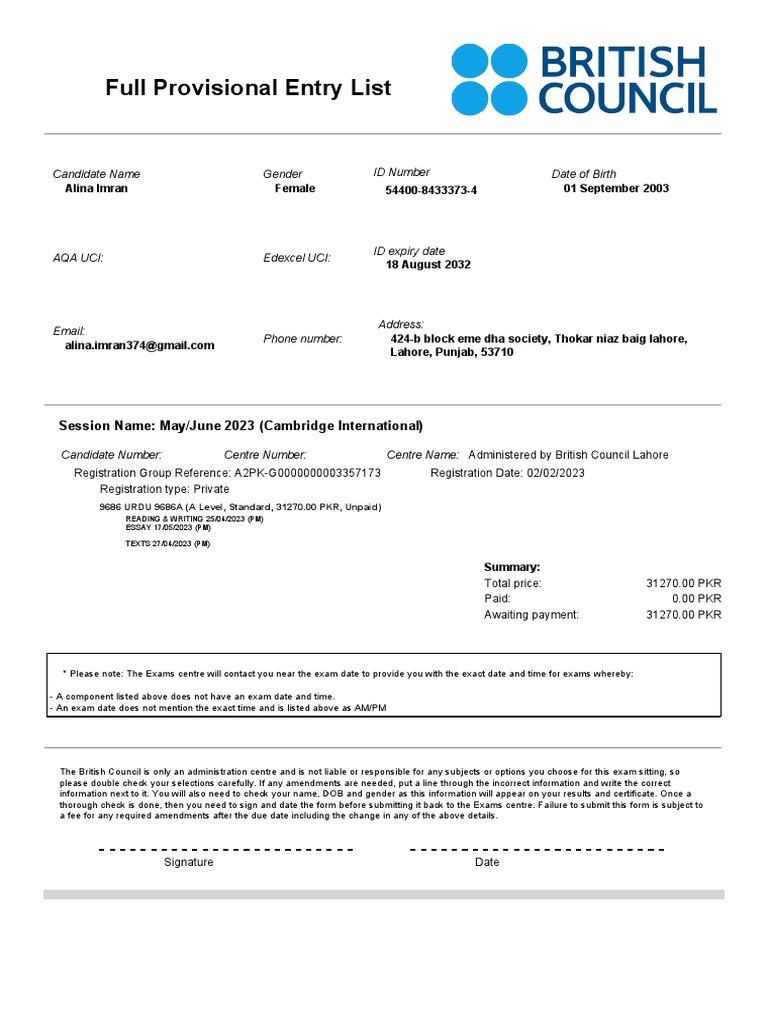 Full Registration Summary Report 20230202 | PDF