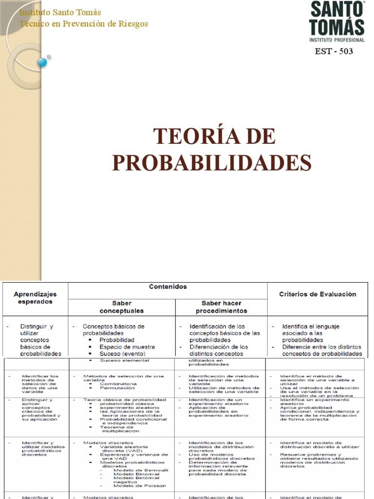 Teorias de Probabilidades | PDF