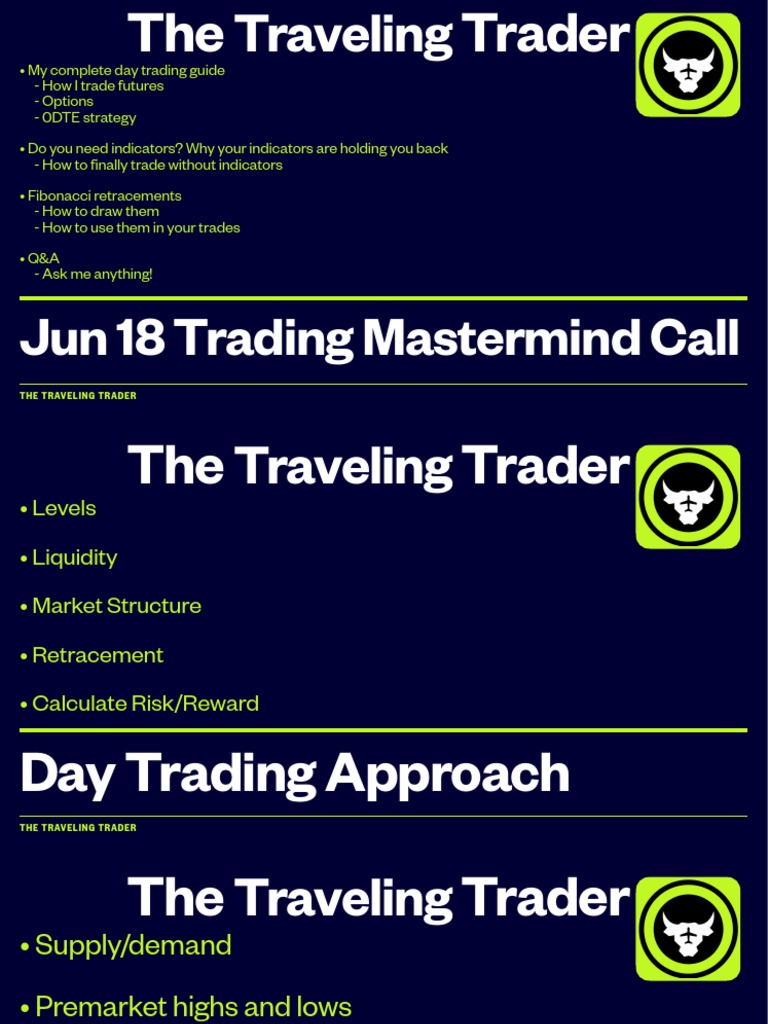 June 18 Mastermind - The Traveling Trader | PDF | Futures Contract ...
