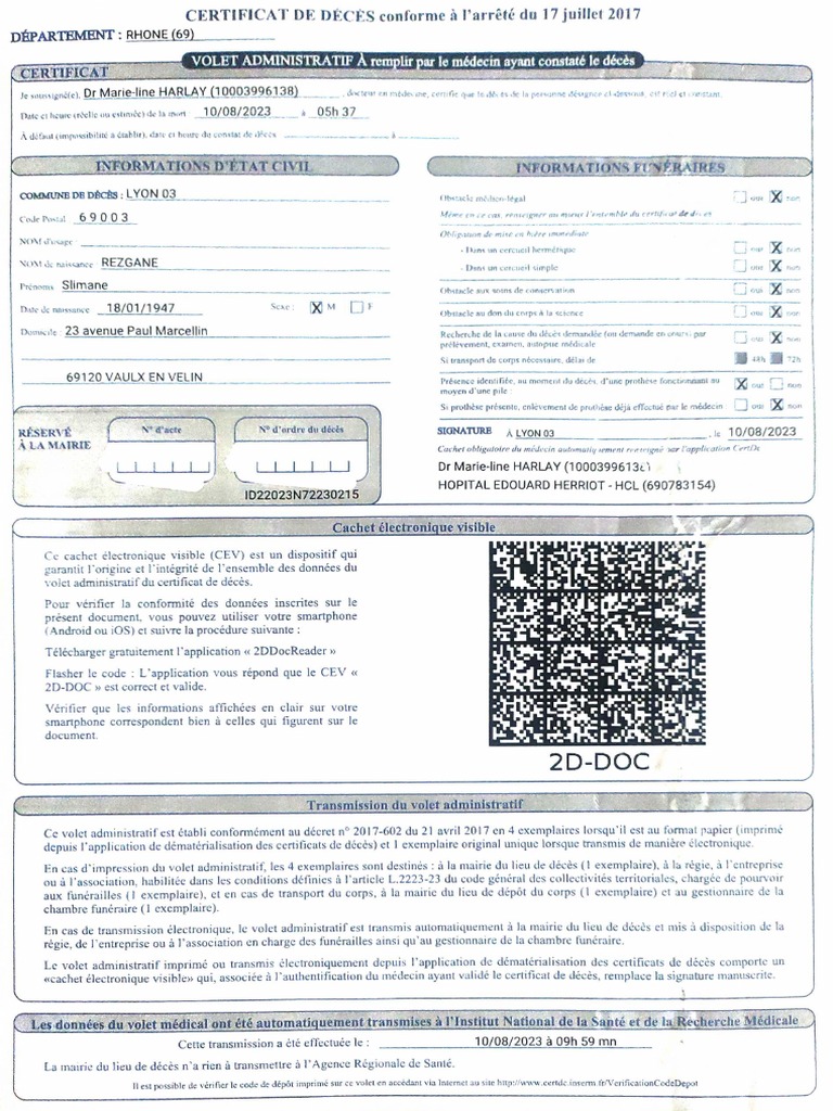 Certificat de D - C - S - 2 | PDF