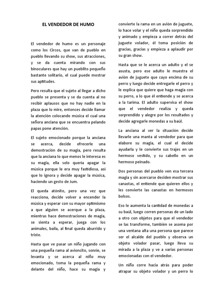 El Vendedor de Humo | PDF