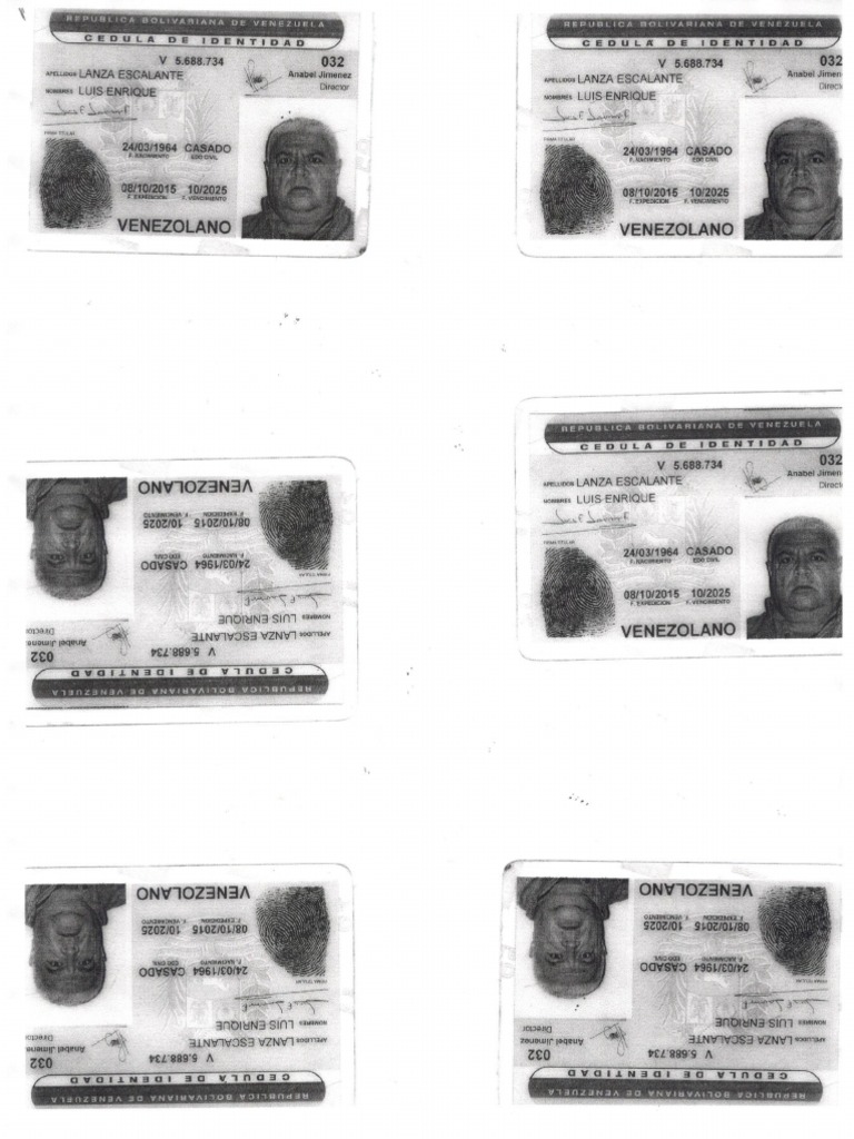 Cedula DR Lanza | PDF